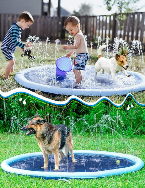 Kids Dog Splash Pad Sprinkler - Jasonwell Non Slip Dog Sprinkler Pad S