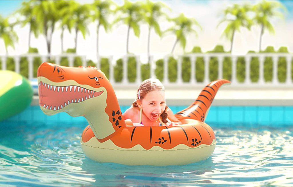 Jasonwell Inflatable Dinosaur Pool Float Tube for Boys Girls Adults 93